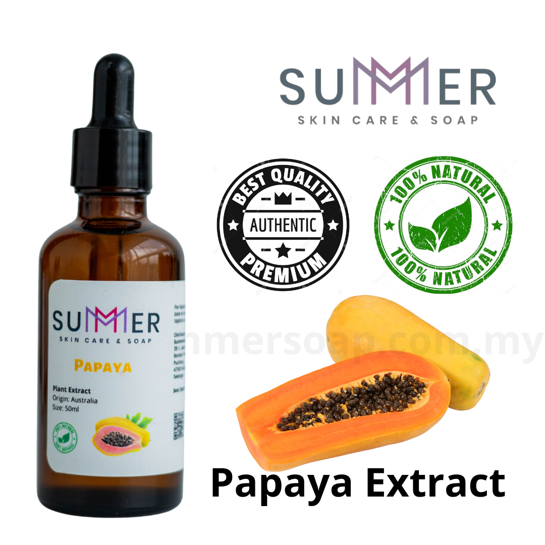 Summer Soap Papaya Extract Pure & Natural 10/50/100ml PURE BOTANICAL ...